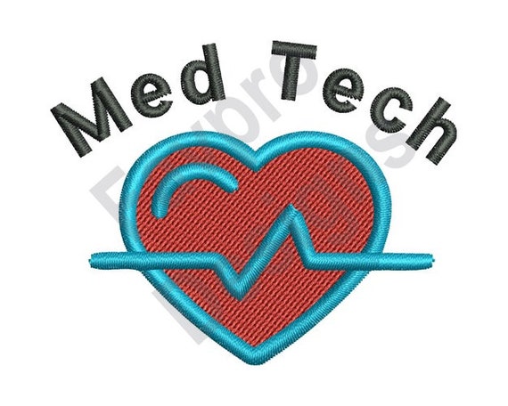Medtech Heart Beat Machine Embroidery Design | Etsy