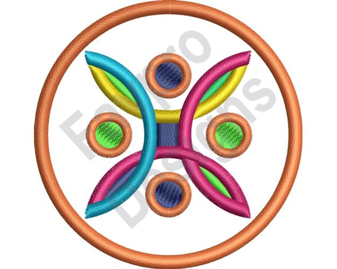 Geometric Machine Embroidery Design - Etsy