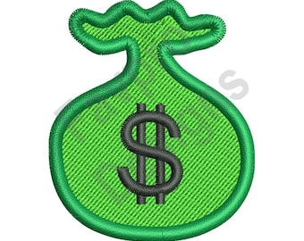 Money Bag - Machine Embroidery Design - Etsy