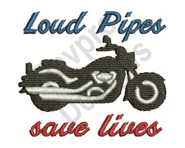 Loud Pipes - Machine Embroidery Design - Etsy
