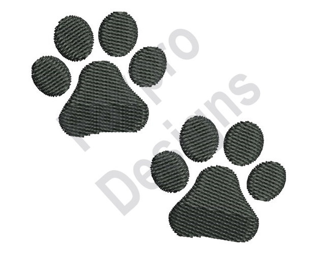 Paw Prints - Machine Embroidery Design - Etsy