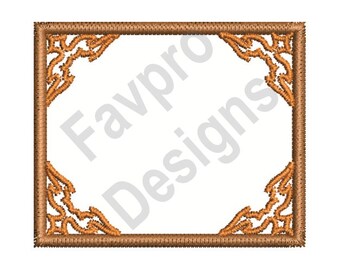 Square Border Embroidery Design. Square Frame Embroidery Design ...