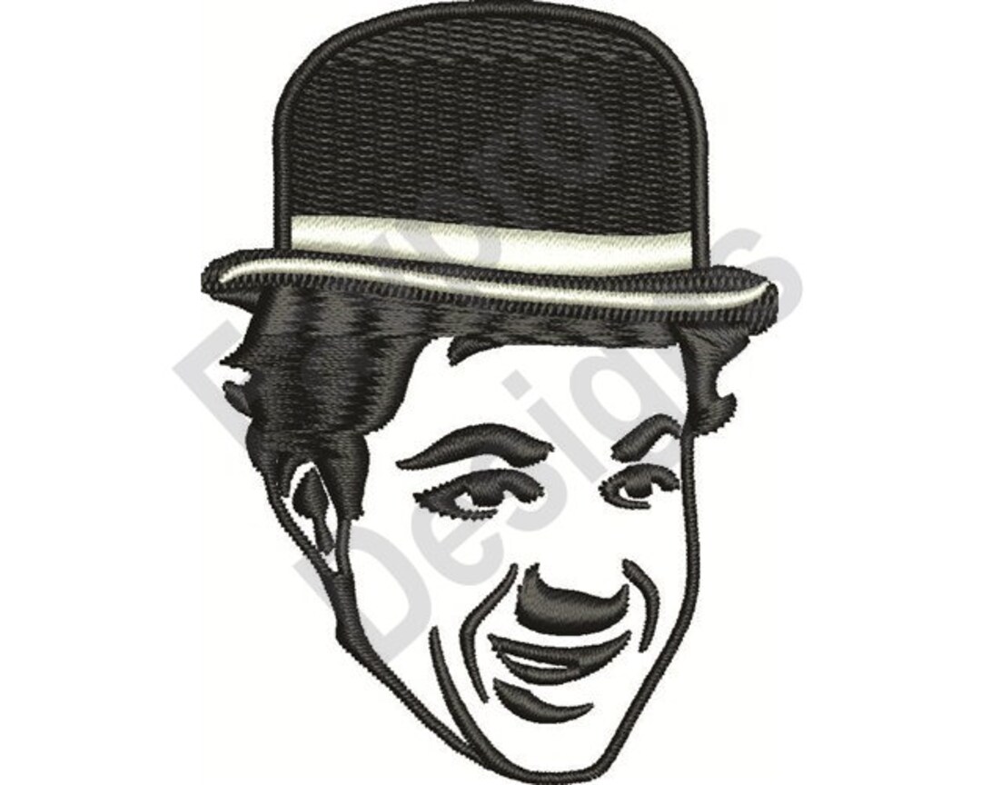 Charlie Chaplin - Machine Embroidery Design - Etsy