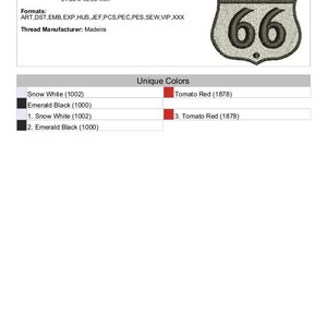 Route 66 Road Trip - Machine Embroidery Design - Etsy