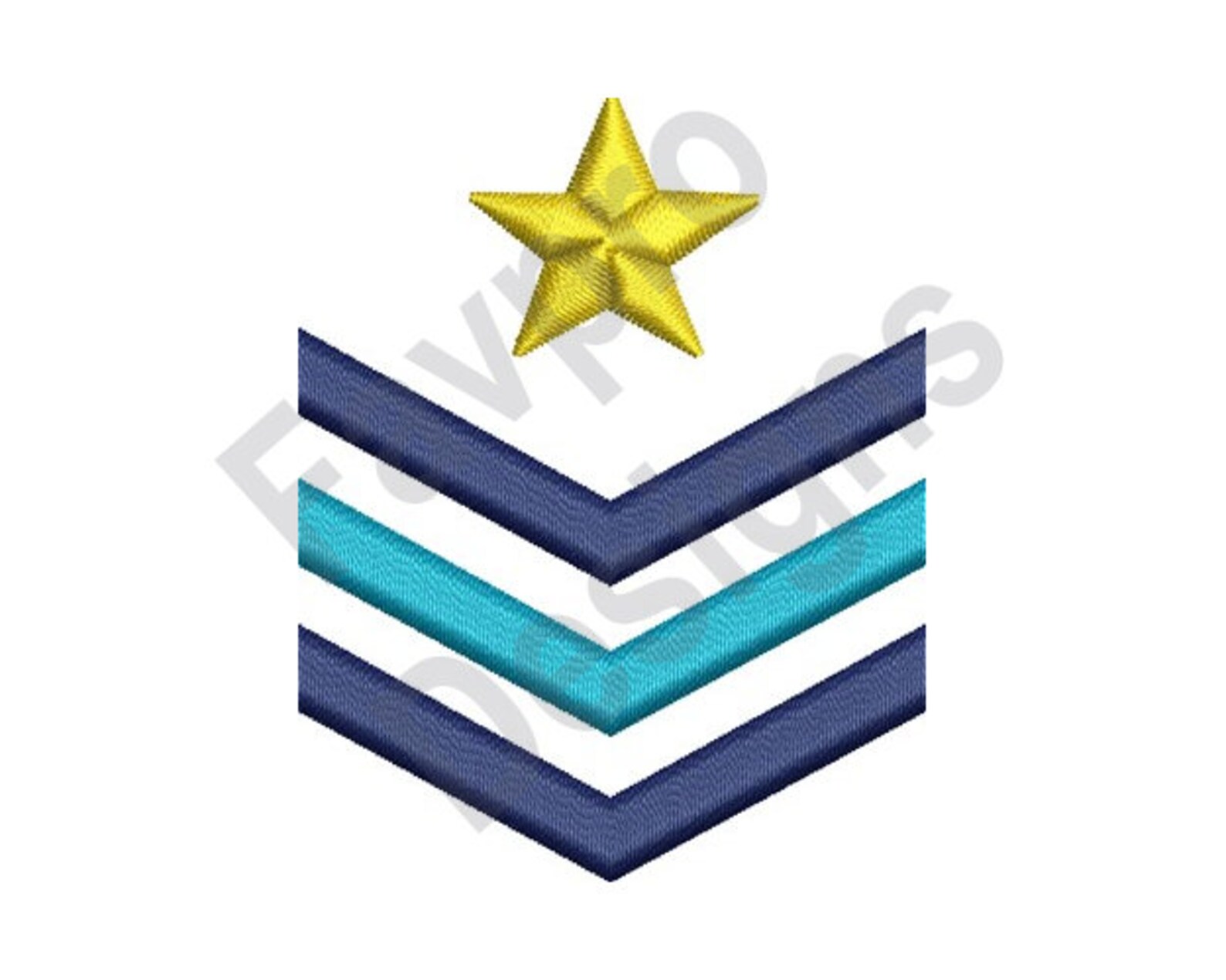 Star Chevron Machine Embroidery Design | Etsy