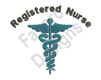 Registered Nurse Machine Embroidery Design - Etsy
