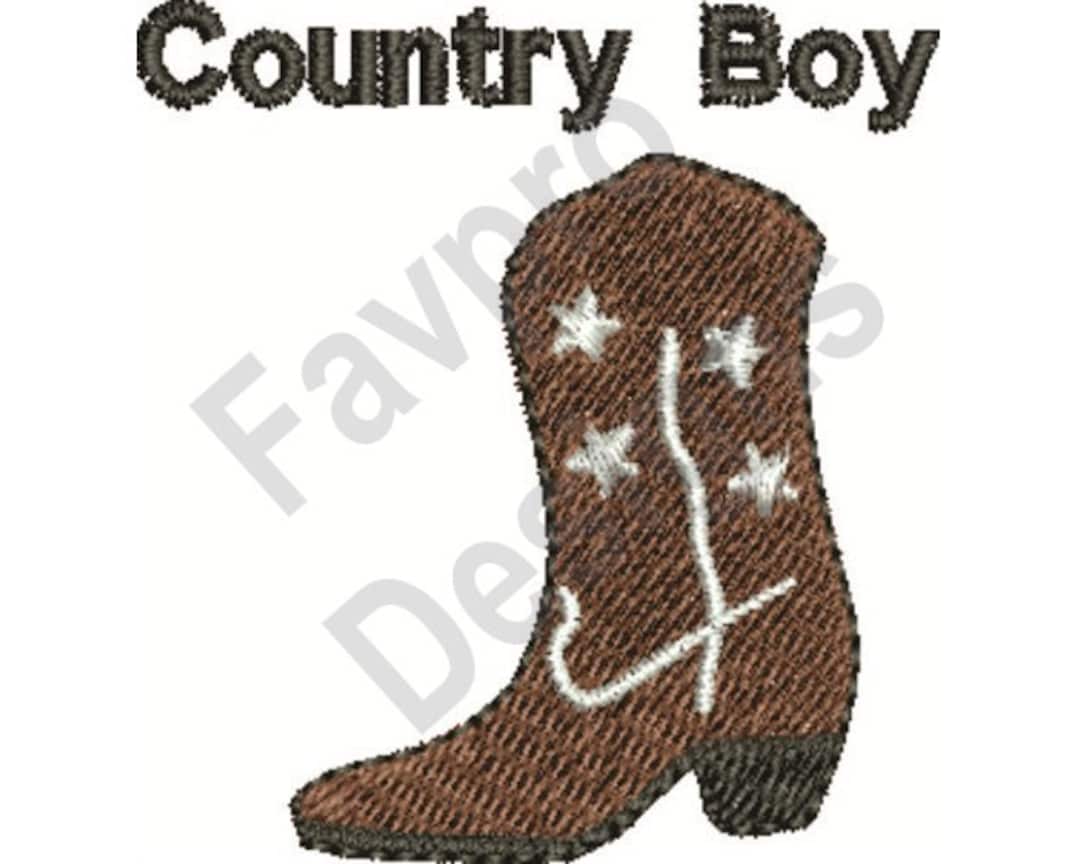 Country Boy - Machine Embroidery Design - Etsy