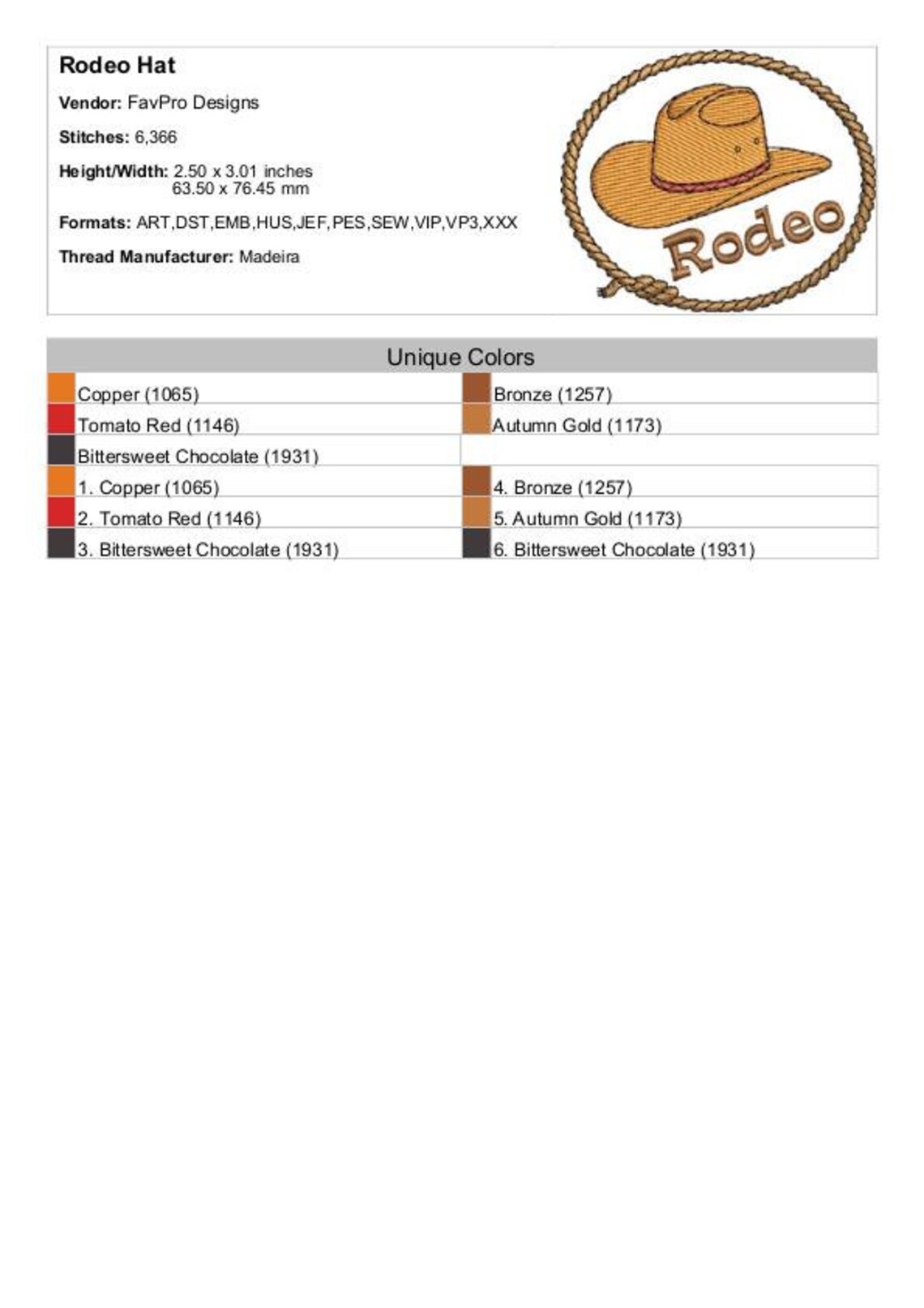 Rodeo Hat Machine Embroidery Design | Etsy