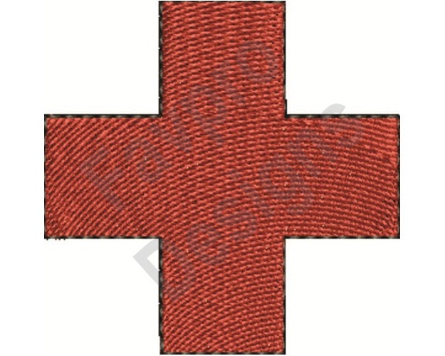 Red Cross Machine Embroidery Design - Etsy