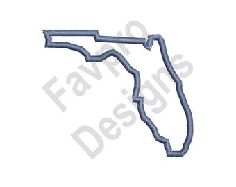 Florida Machine Embroidery Design, Florida Embroidery, State Embroidery ...
