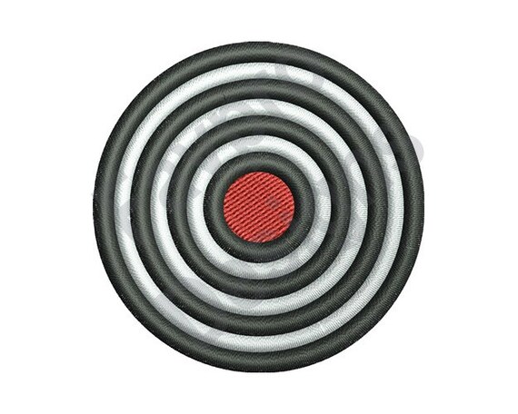 Bullseye Machine Embroidery Design | Etsy