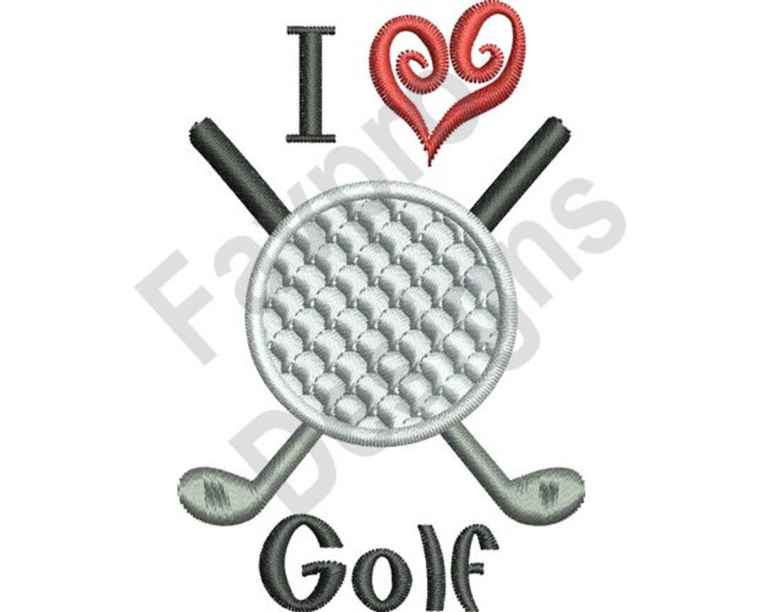 Golf - Machine Embroidery Design - Etsy