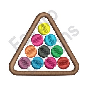 Billiard Balls Machine Embroidery Design - Etsy