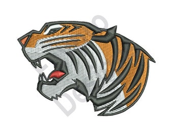 Machine Embroidery Design Tiger PES Instant Download 7x5 - Etsy