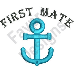 First Mate - Machine Embroidery Design - Etsy