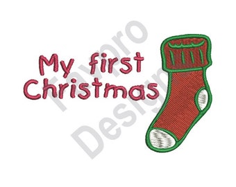 Christmas Stocking Mylar Machine Embroidery Design - Etsy