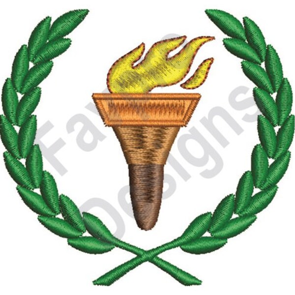 Wreath and Torch - Etsy