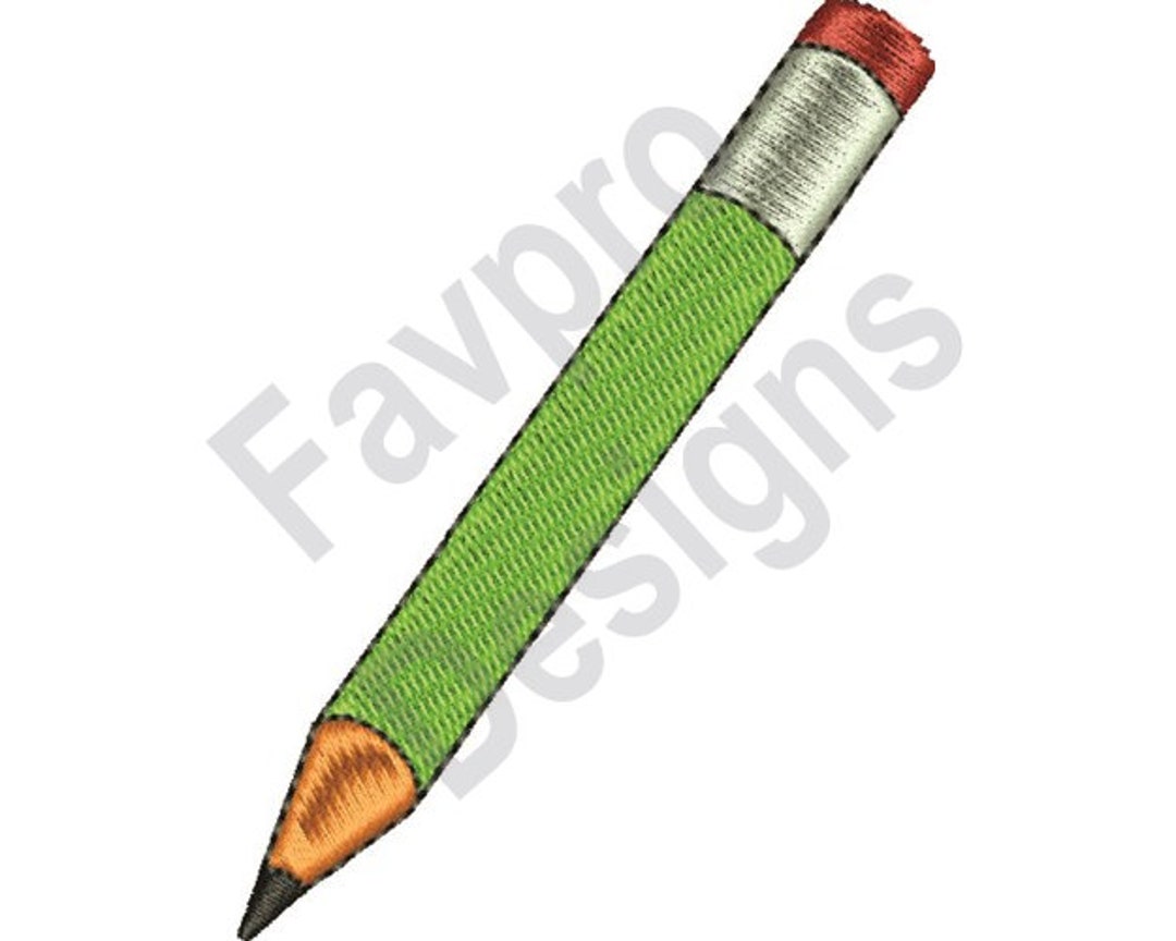 Pencil Machine Embroidery Design - Etsy