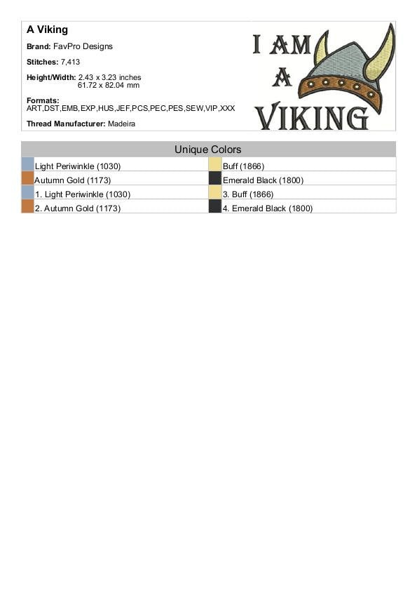 A Viking Machine Embroidery Design - Etsy