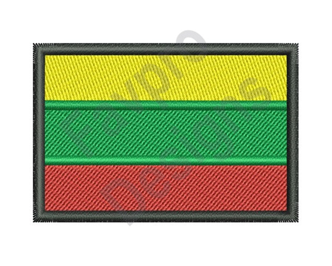 Flag of Lithuania - Machine Embroidery Design - Etsy