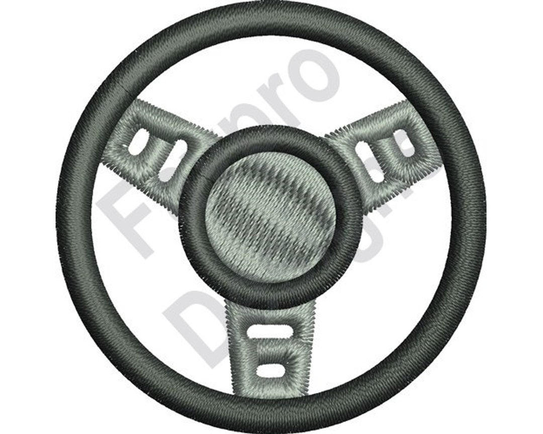 Steering Wheel - Machine Embroidery Design - Etsy