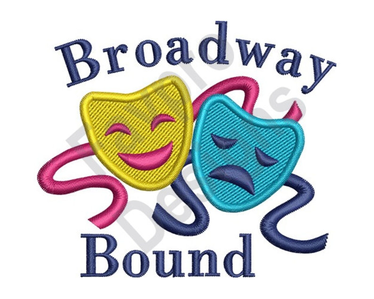 Broadway Bound Masks - Machine Embroidery Design - Etsy