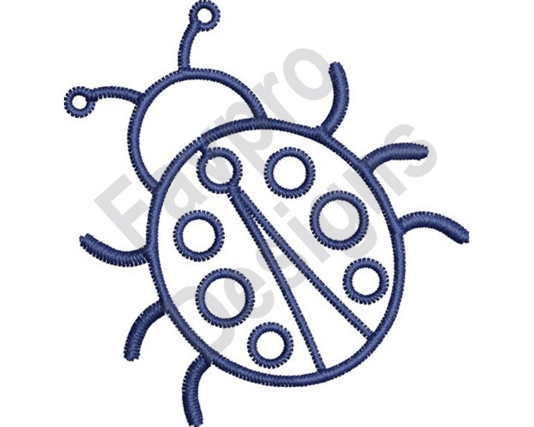 Bug Outline - Machine Embroidery Design - Etsy