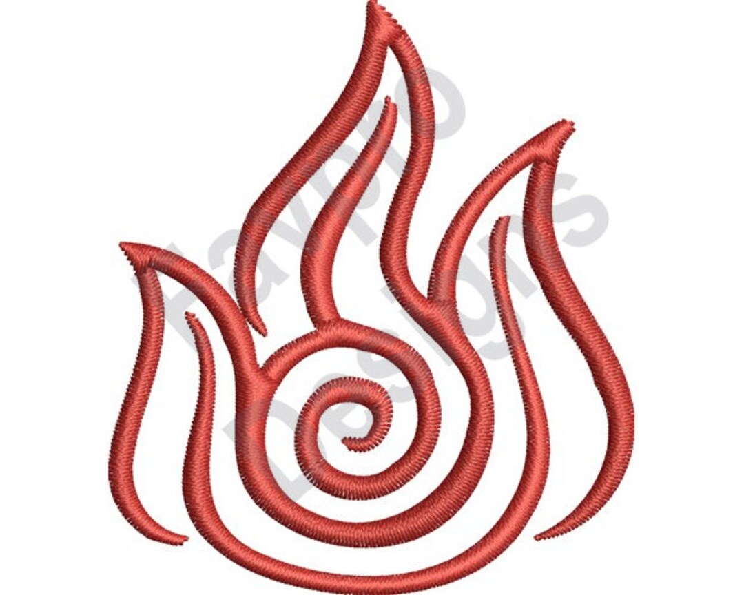 Flame Fire - Machine Embroidery Design - Etsy