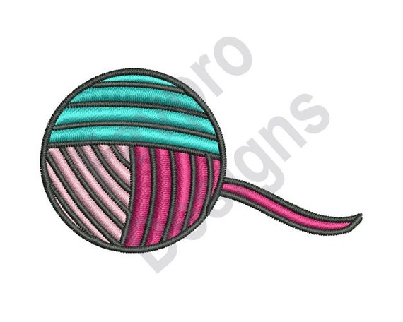 Ball of Yarn Machine Embroidery Design | Etsy