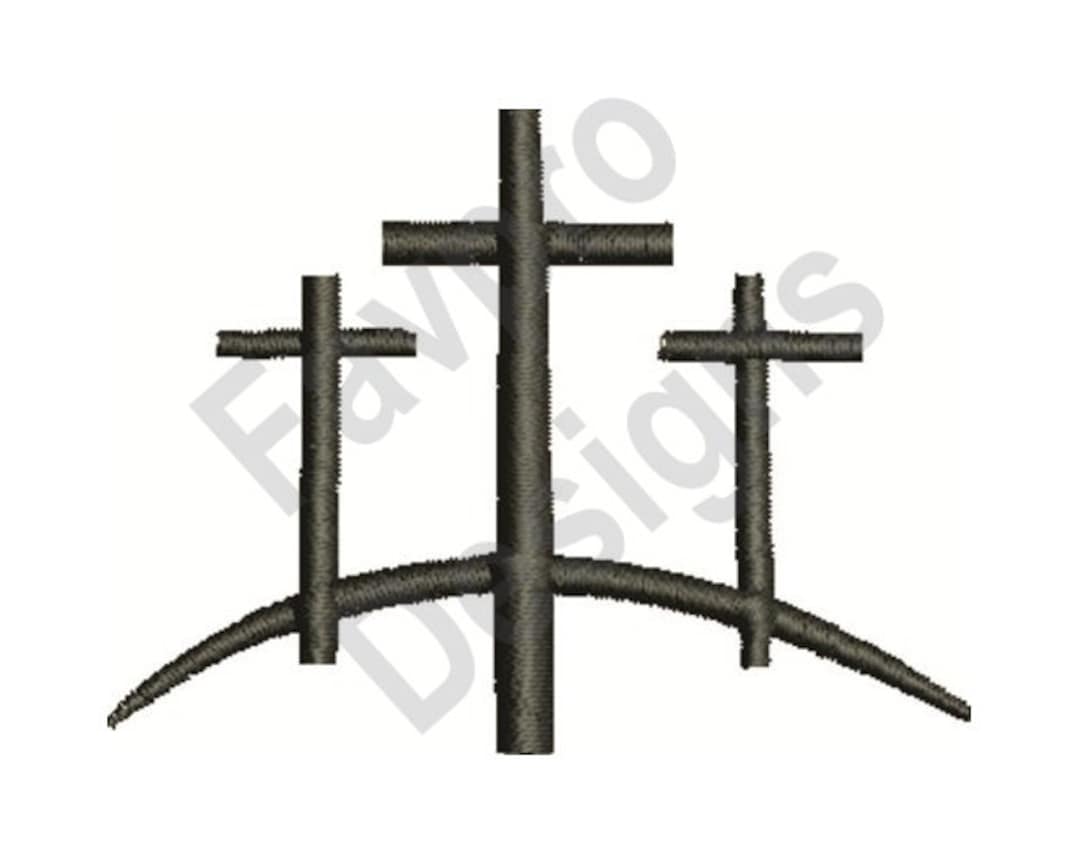 Three Crosses - Machine Embroidery Design - Etsy