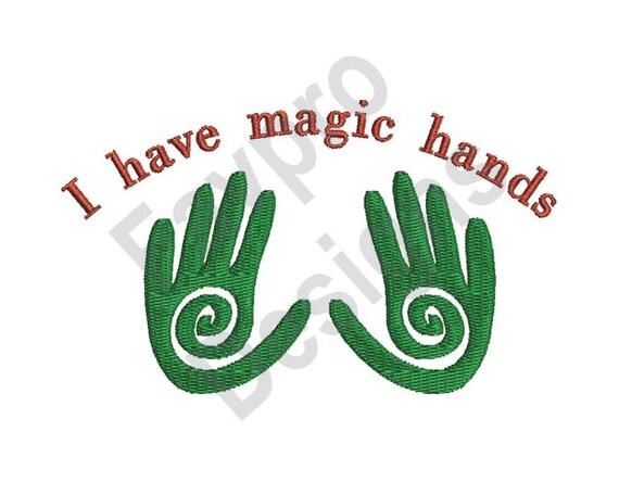 Magic Hands Machine Embroidery Design - Etsy