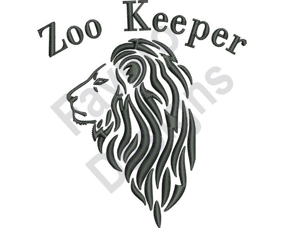 Zoo Keeper - Machine Embroidery Design - Etsy