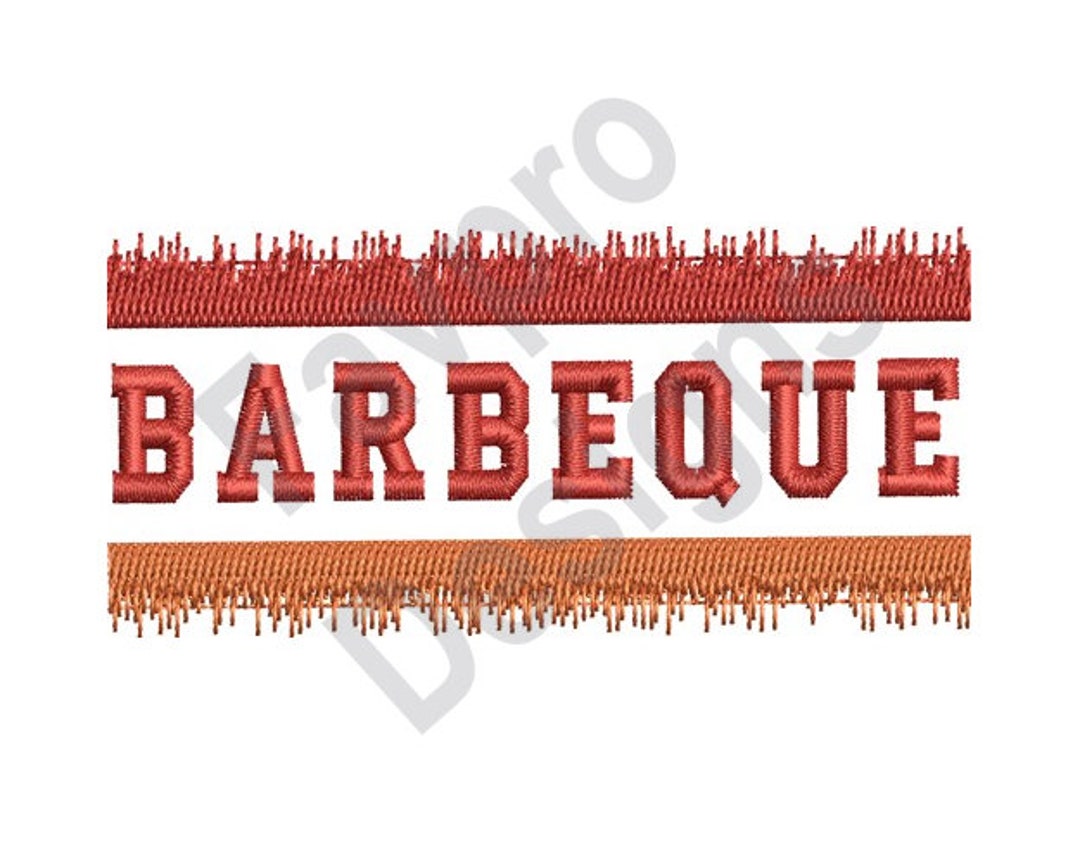 Barbeque - Machine Embroidery Design - Etsy