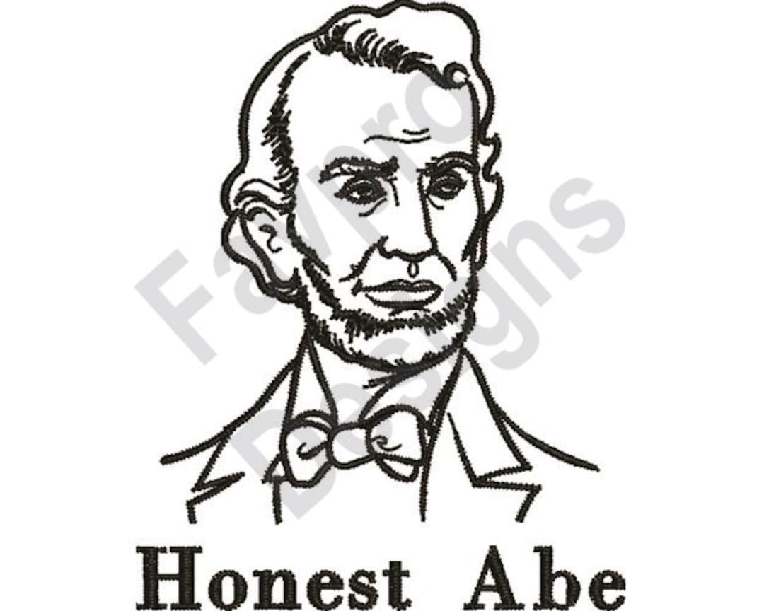 Honest Abe Machine Embroidery Design - Etsy