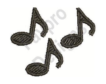Music Notes machine embroidery design