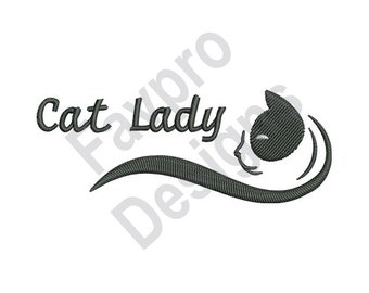 Confirmed Cat Lady Machine Embroidery Design, Embroidery Designs ...
