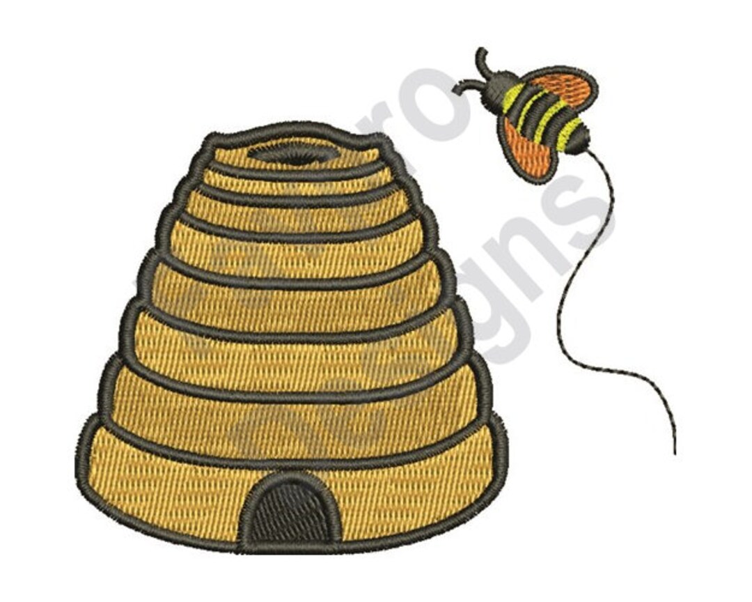 Bee Hive - Machine Embroidery Design - Etsy