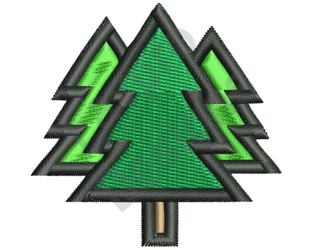 Pine Trees - Machine Embroidery Design - Etsy