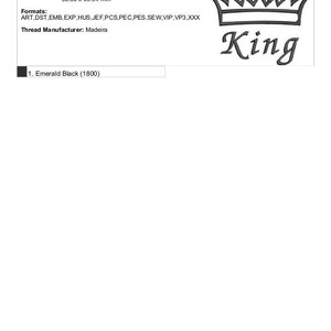 Crown Outline - Machine Embroidery Design - Etsy