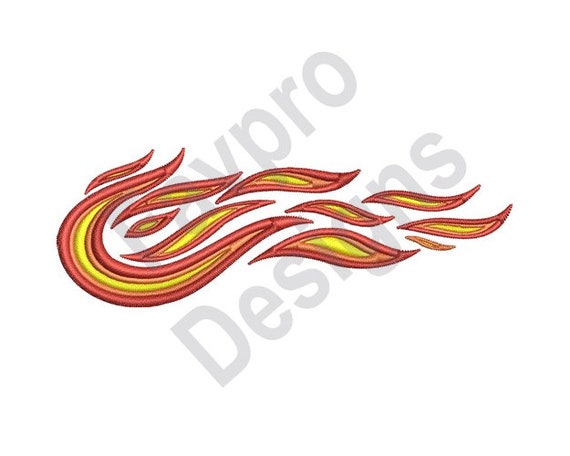 Flames Machine Embroidery Design | Etsy