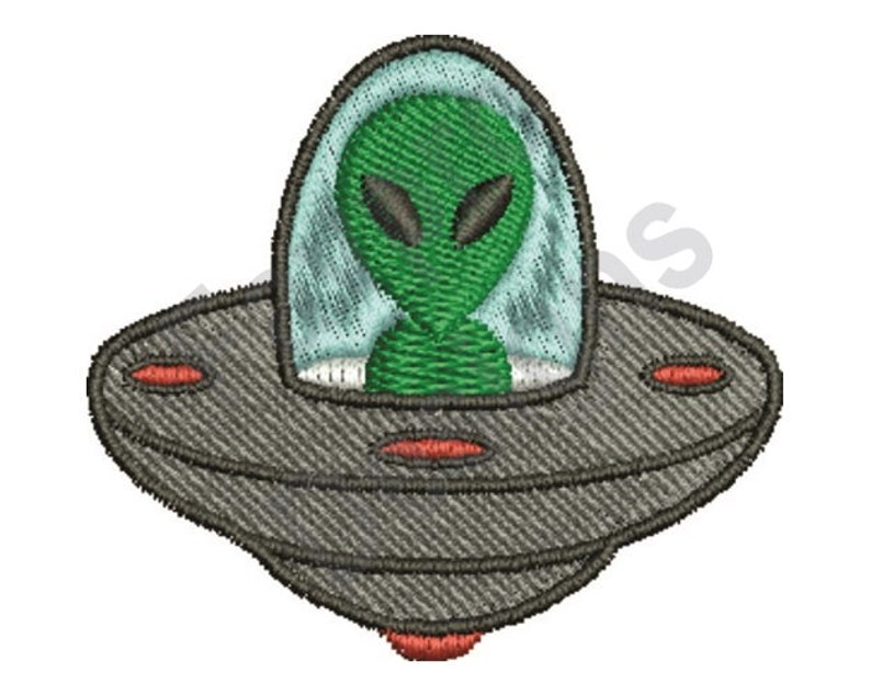 Alien in Ship Machine Embroidery Design - Etsy