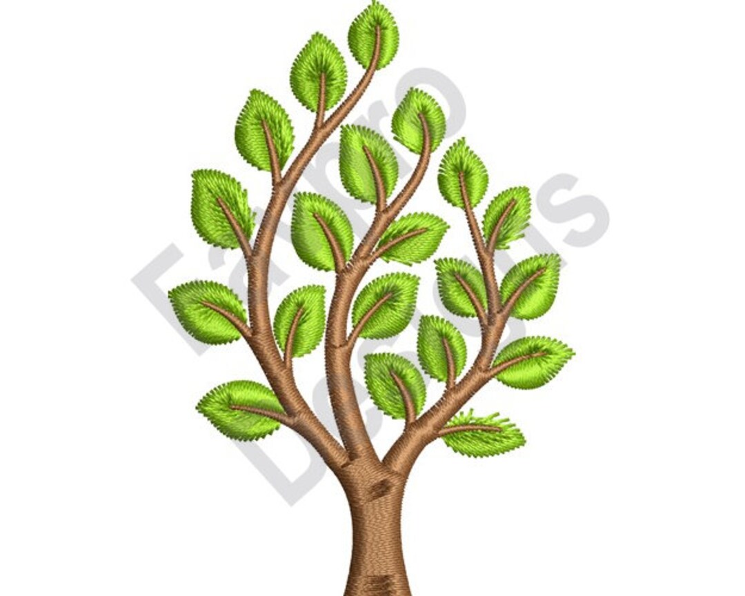 Leaf Tree - Machine Embroidery Design - Etsy