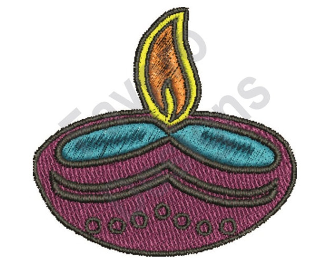 Oil Lamp - Machine Embroidery Design - Etsy