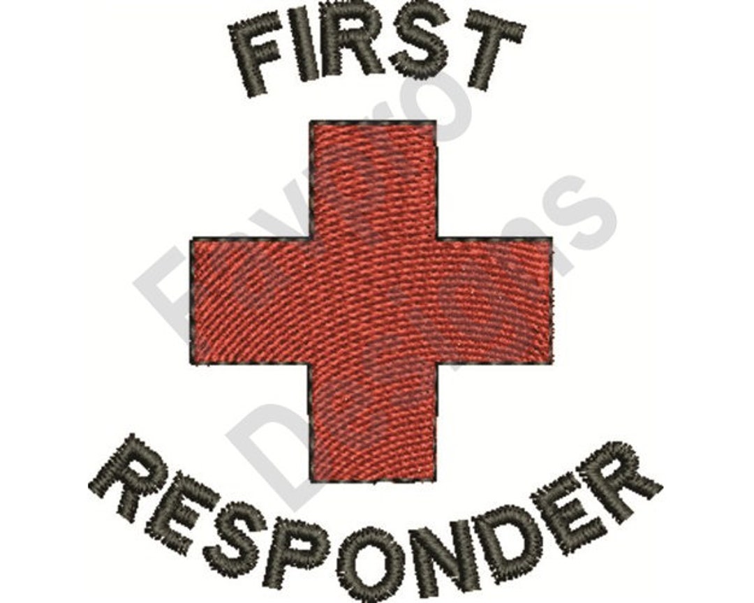First Responder - Machine Embroidery Design - Etsy