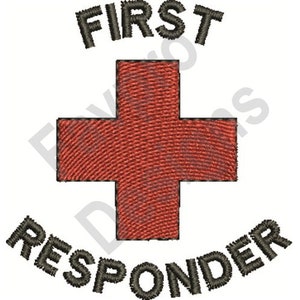 First Responder - Machine Embroidery Design - Etsy