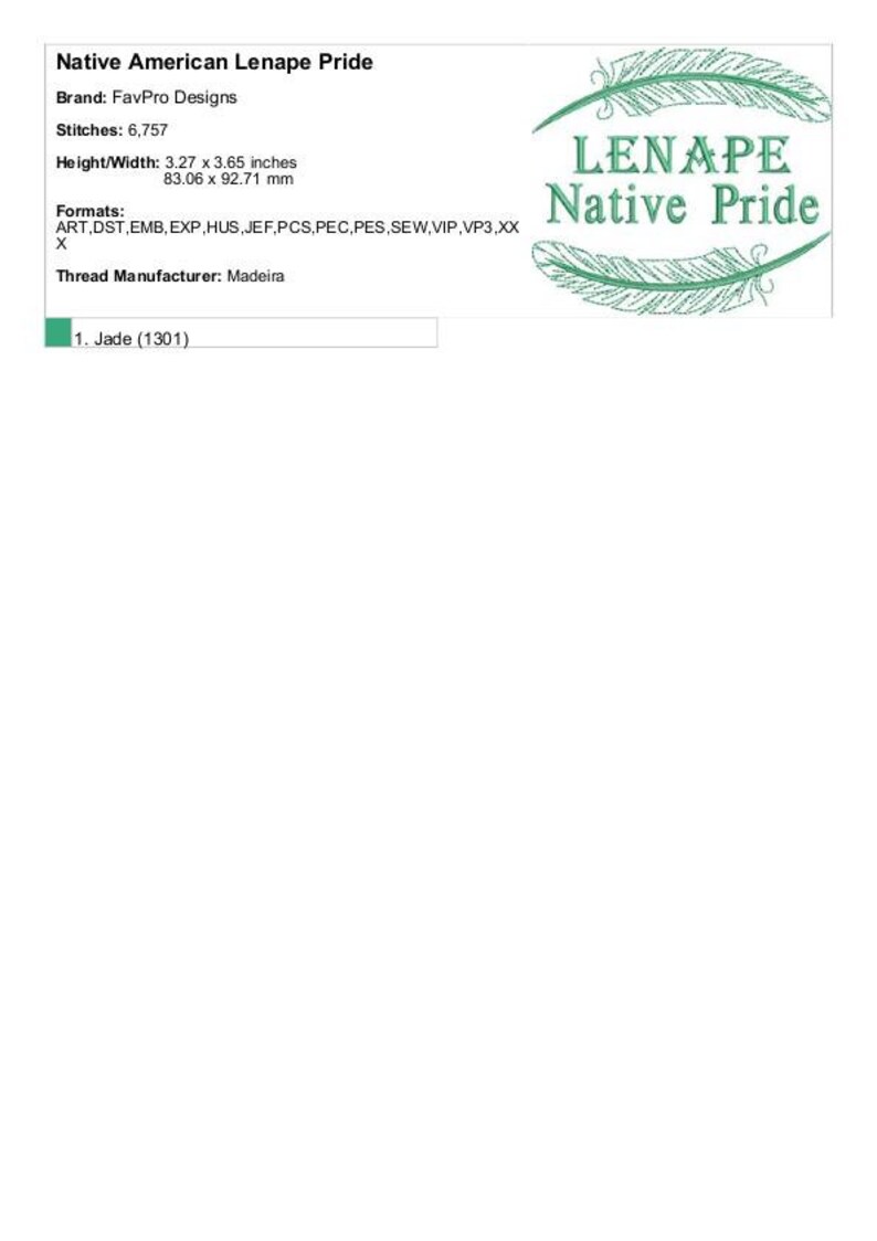 Native American Lenape Pride - Machine Embroidery Design - Etsy