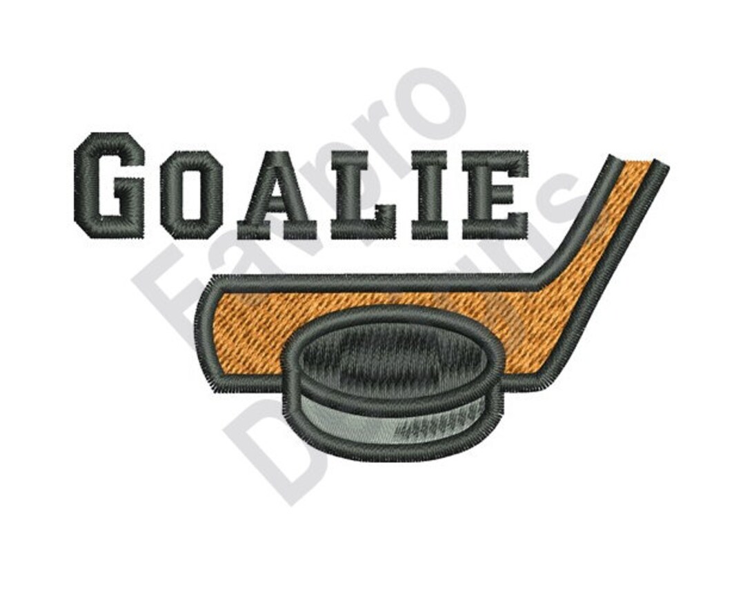 Hockey Goalie - Machine Embroidery Design - Etsy