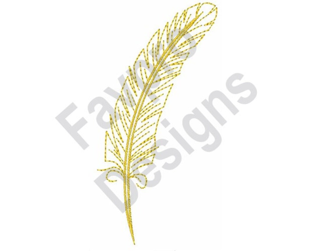 Bird Feather - Machine Embroidery Design - Etsy