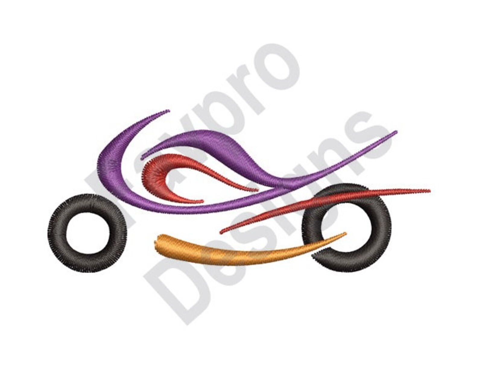 Motorcycle Machine Embroidery Design - Etsy