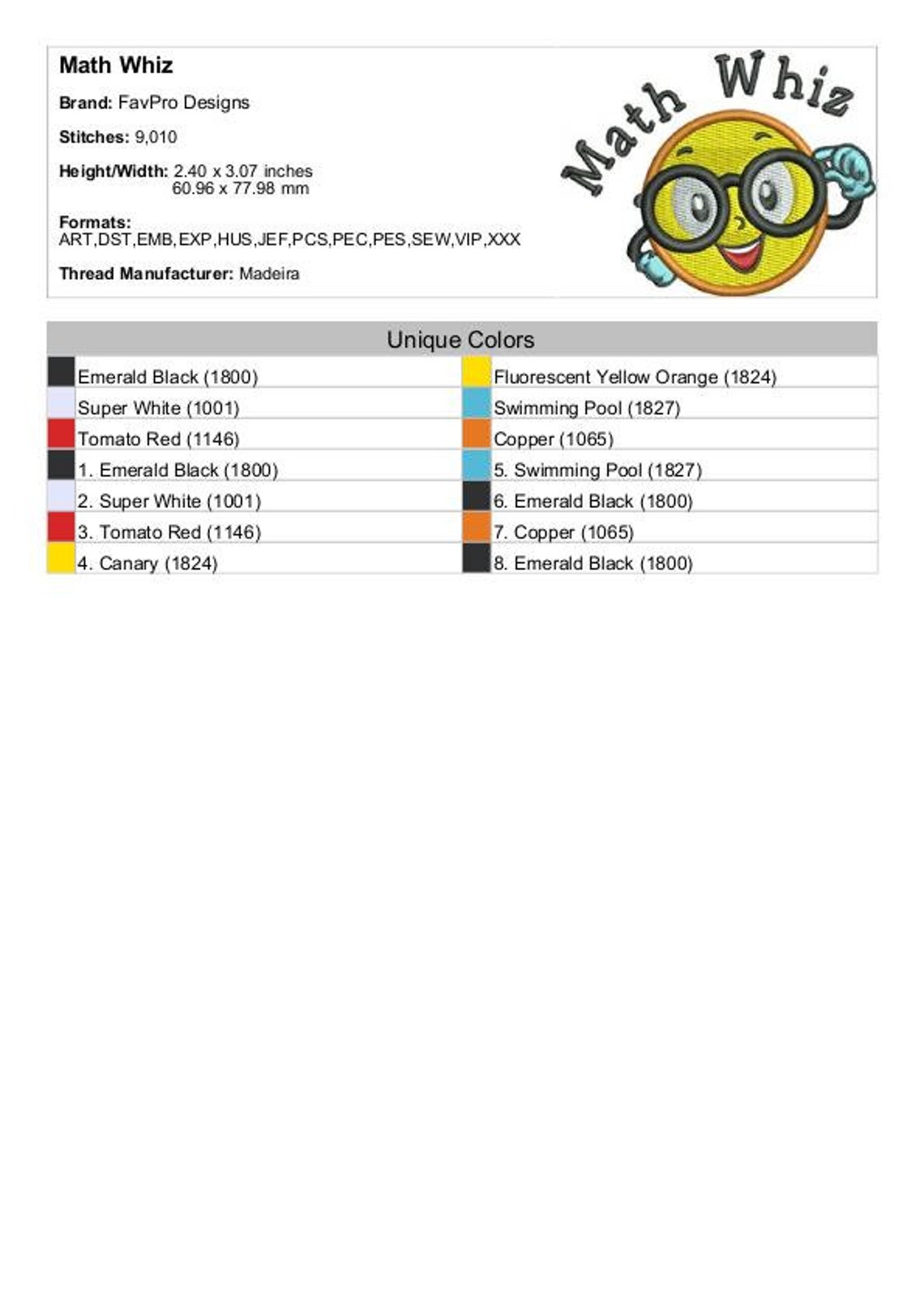 Math Whiz Machine Embroidery Design - Etsy